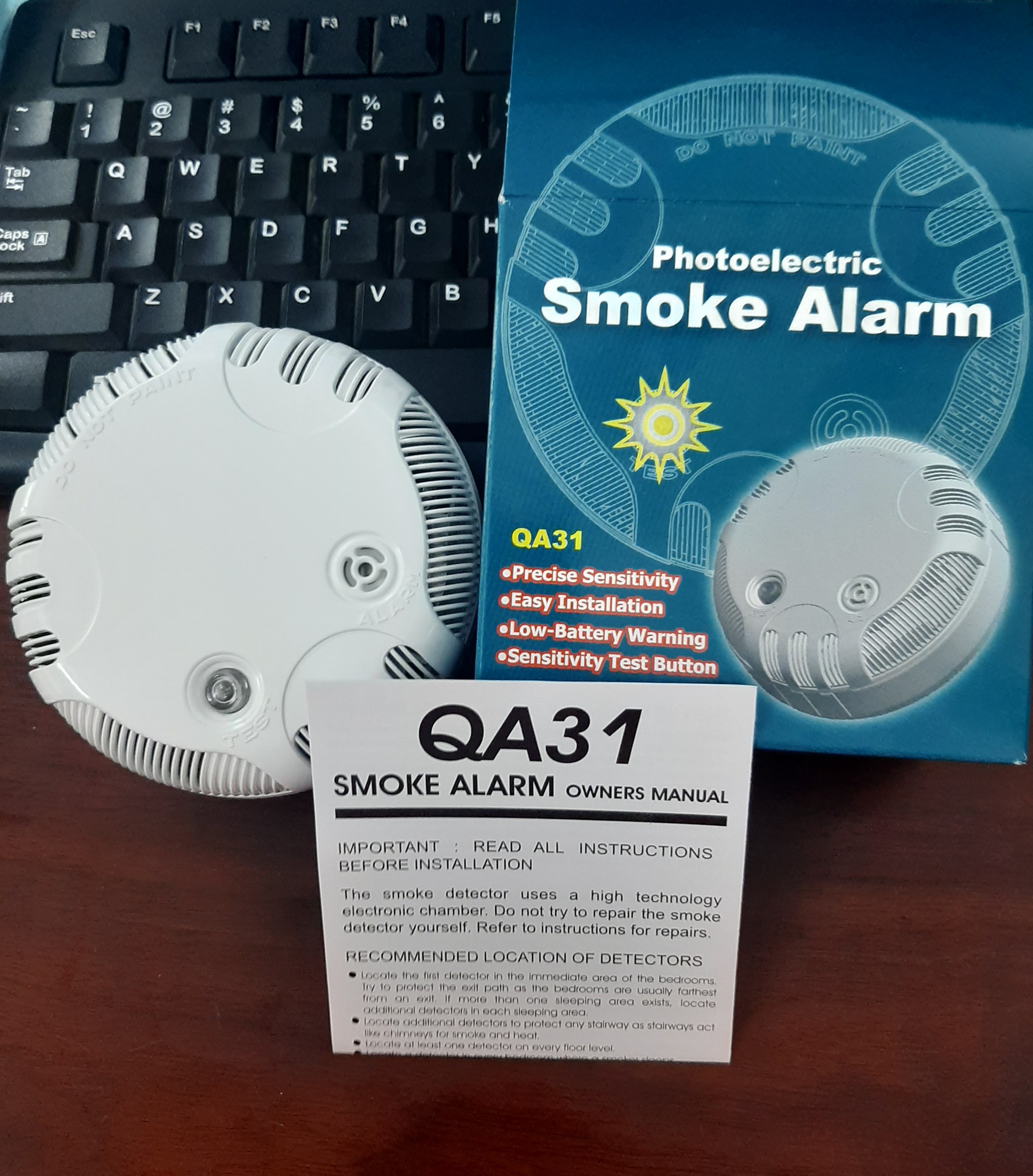 【Hot】Đầu dò khói pin báo tại chỗ HORING QA-31 | Chuẩn chính hãng - PHÒNG CHÁY PHÁT ĐẠT